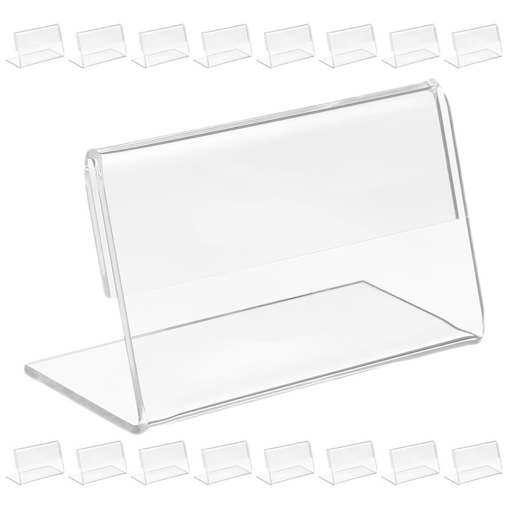 30pcs Acrylic Slant Board Price Display Holder Price Tag Holders Board ...