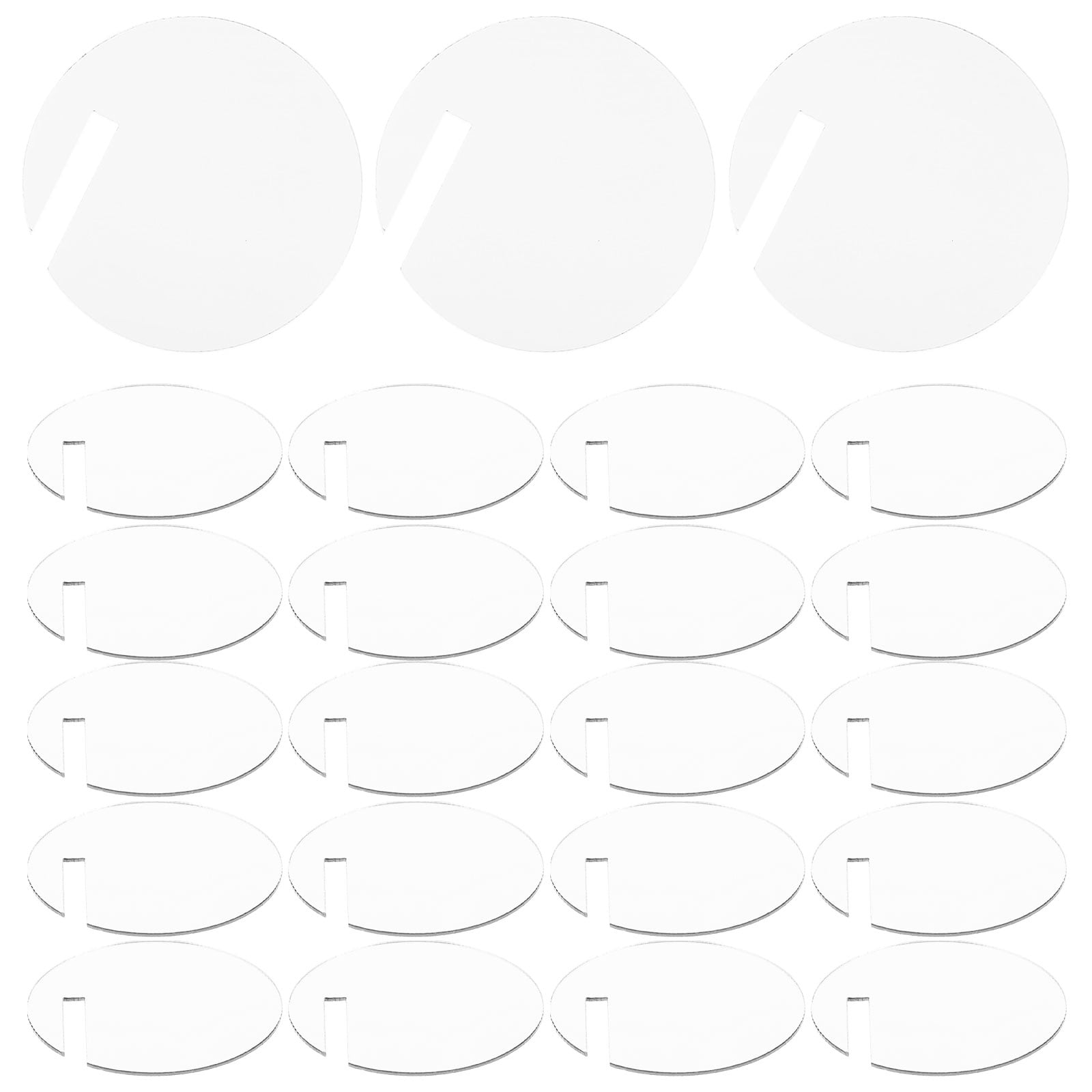 30pcs Acrylic Wine Glass Markers Reusable Drink Tags Party Round Shape Drink Markers