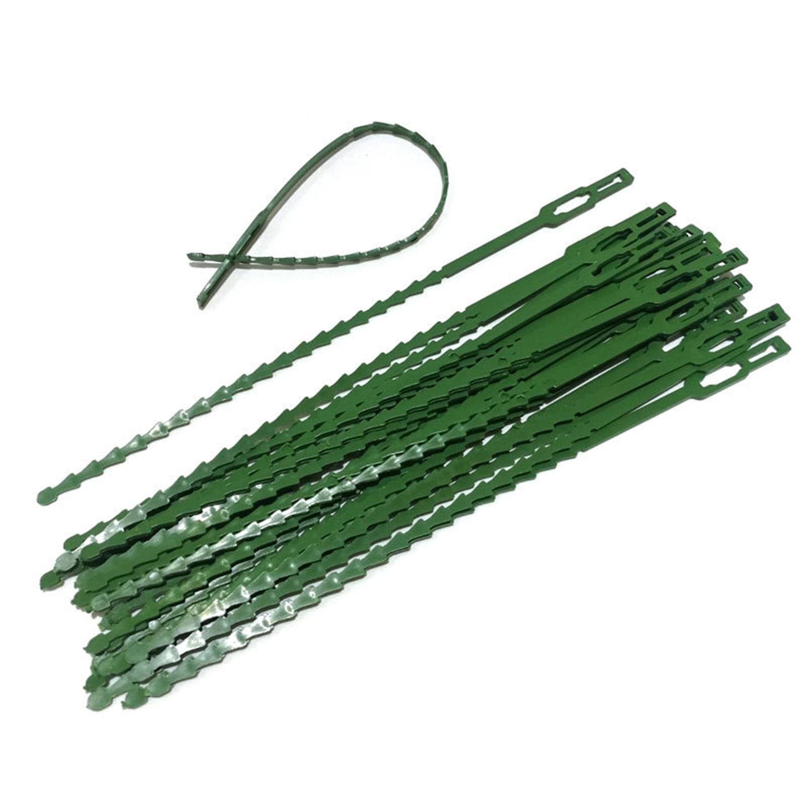 30pcs Adjustable Garden Plant Twist Ties, Reusable Green Garden Ties ...