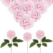 50Pcs Artificial Flowers,Fake Flowers Roses,Silk Faux Flowers ...