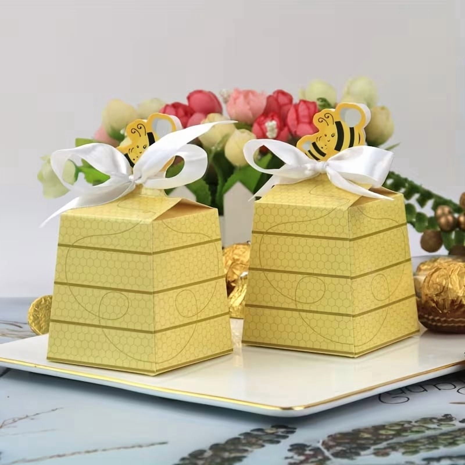 30pcs Bee Design Gift Boxes with Elegant Bow - Perfect for Baby Showers ...