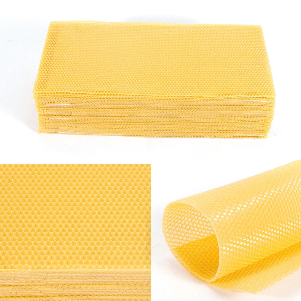 30pcs Beeswax Sheets Bee Honey Sheets - Bee Hive Wax Frames Beekeeping ...