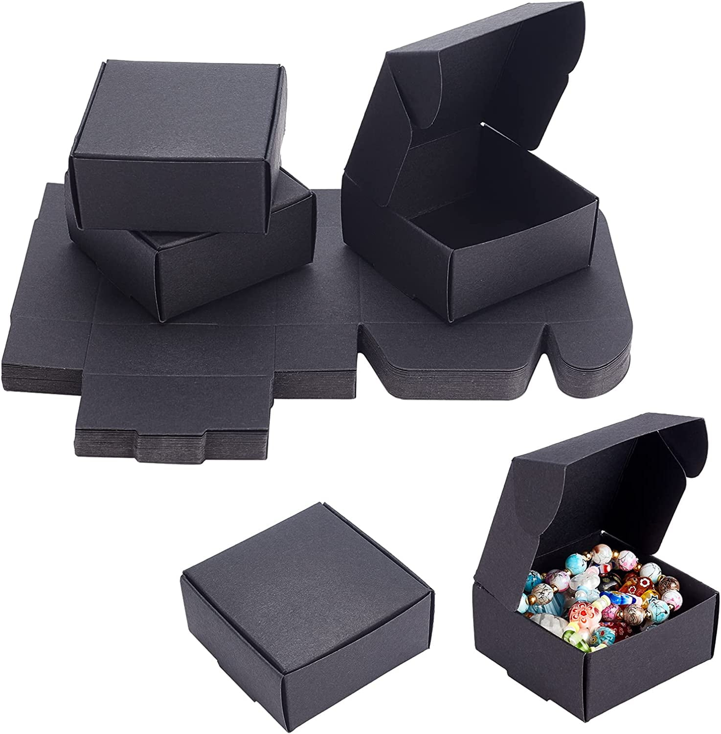 30pcs Black Gift Box Mini Christmas Gift Box Small Gift Box Bulk ...