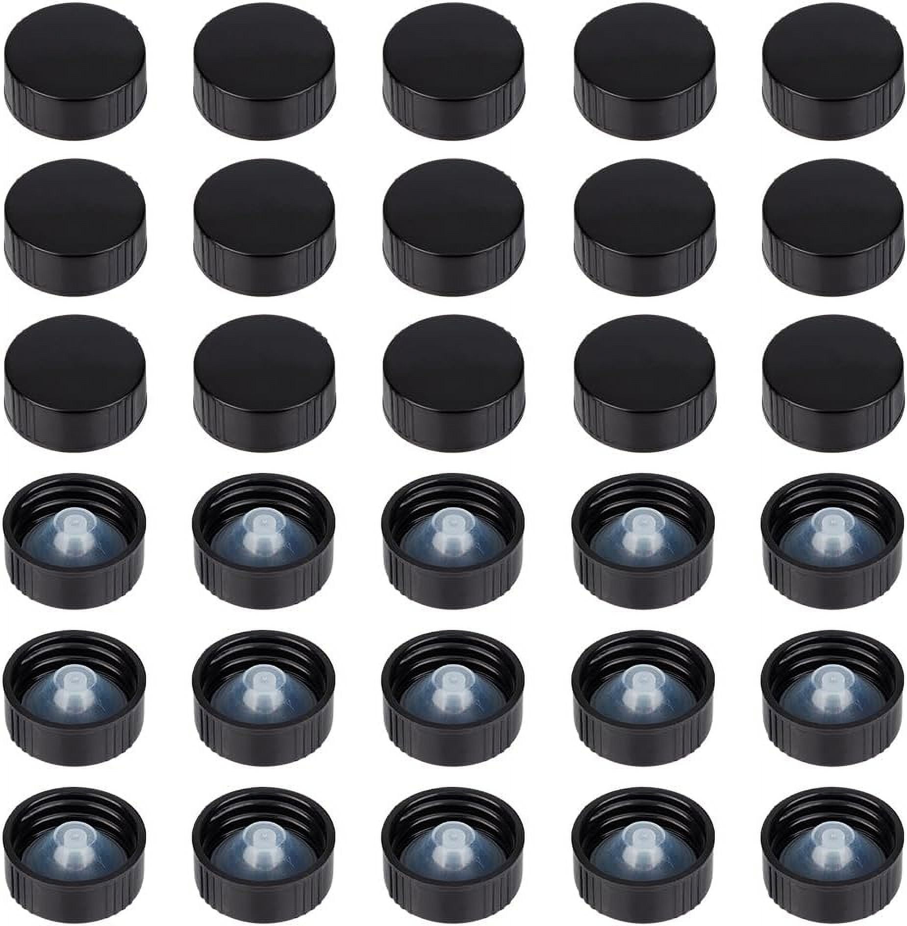 30pcs Black Resin Bottle Caps 26mm Inner Diameter Resin Cover 13mm ...