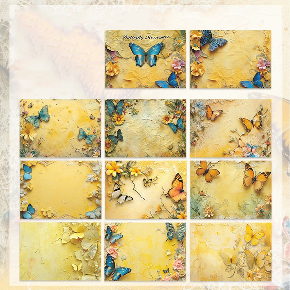 30pcs Butterfly Scrapbook Paper Pad for DIY Album Scrapbook Greeting ...