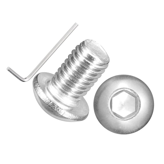 30pcs Button Head Socket Cap Screws - [M8-1.25x10mm] 18-8 Stainless ...