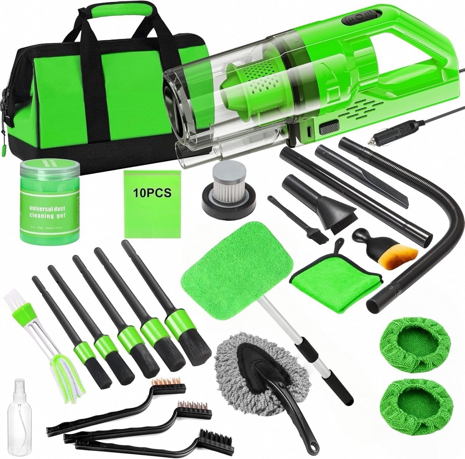 30pcs Car Cleaning Kit, Car Interior Detailing Kit with High Power ...