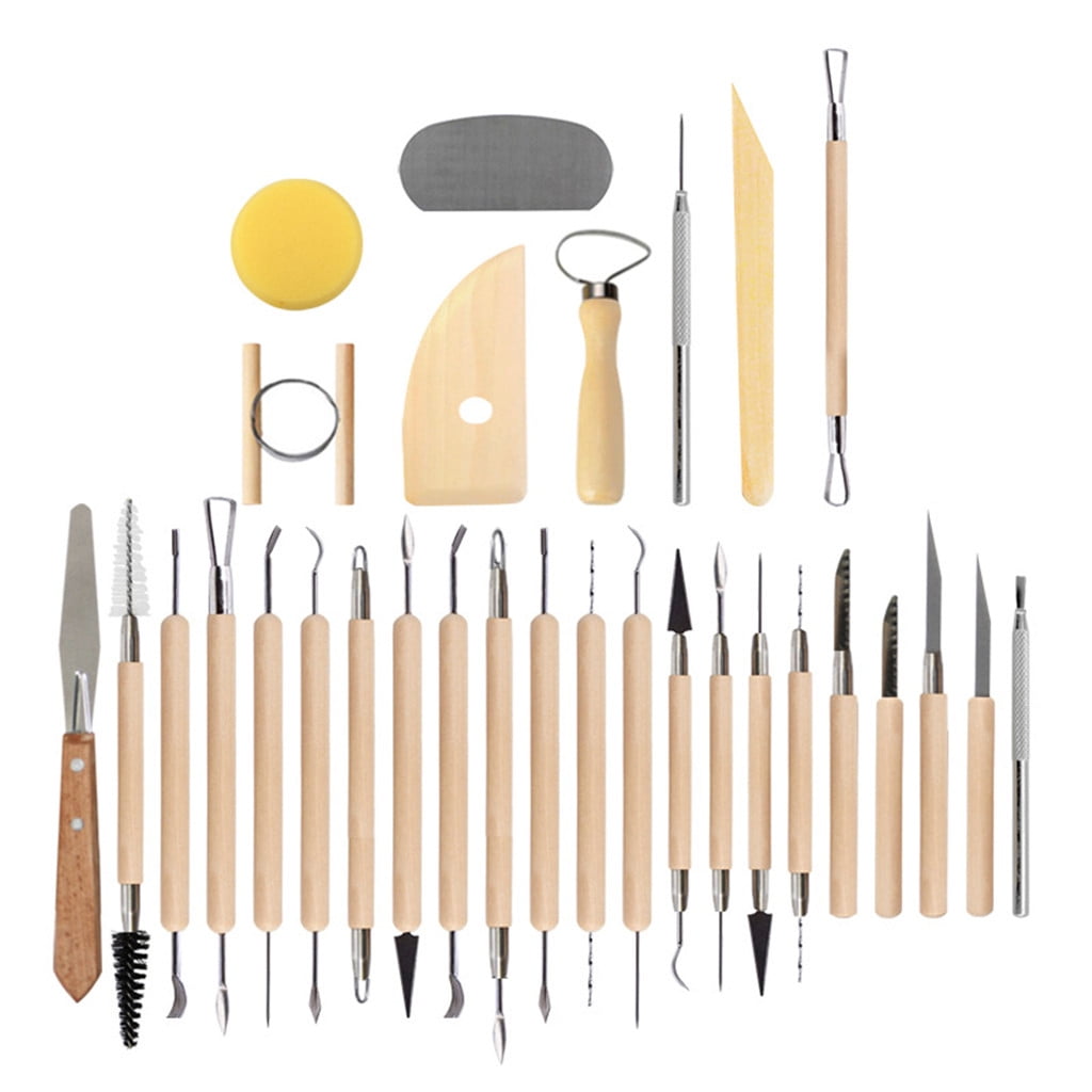 30pcs Ceramic Sculpting Tools Set with Case for Beginners and ...