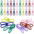 30pcs Chip Clips, 2.2 inch Bag Clips, Small Metal Clothes Pins, Colored ...