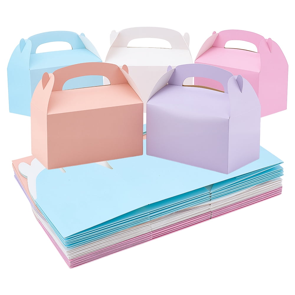 30pcs Christmas Party Favor Treat Boxes 5 Colors Goodie Paper Gift ...