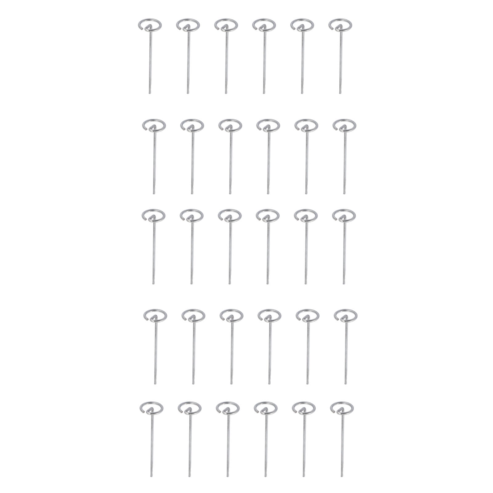 30pcs Circle Top Landscape Pins Galvanized Steel Landscape Fabric ...