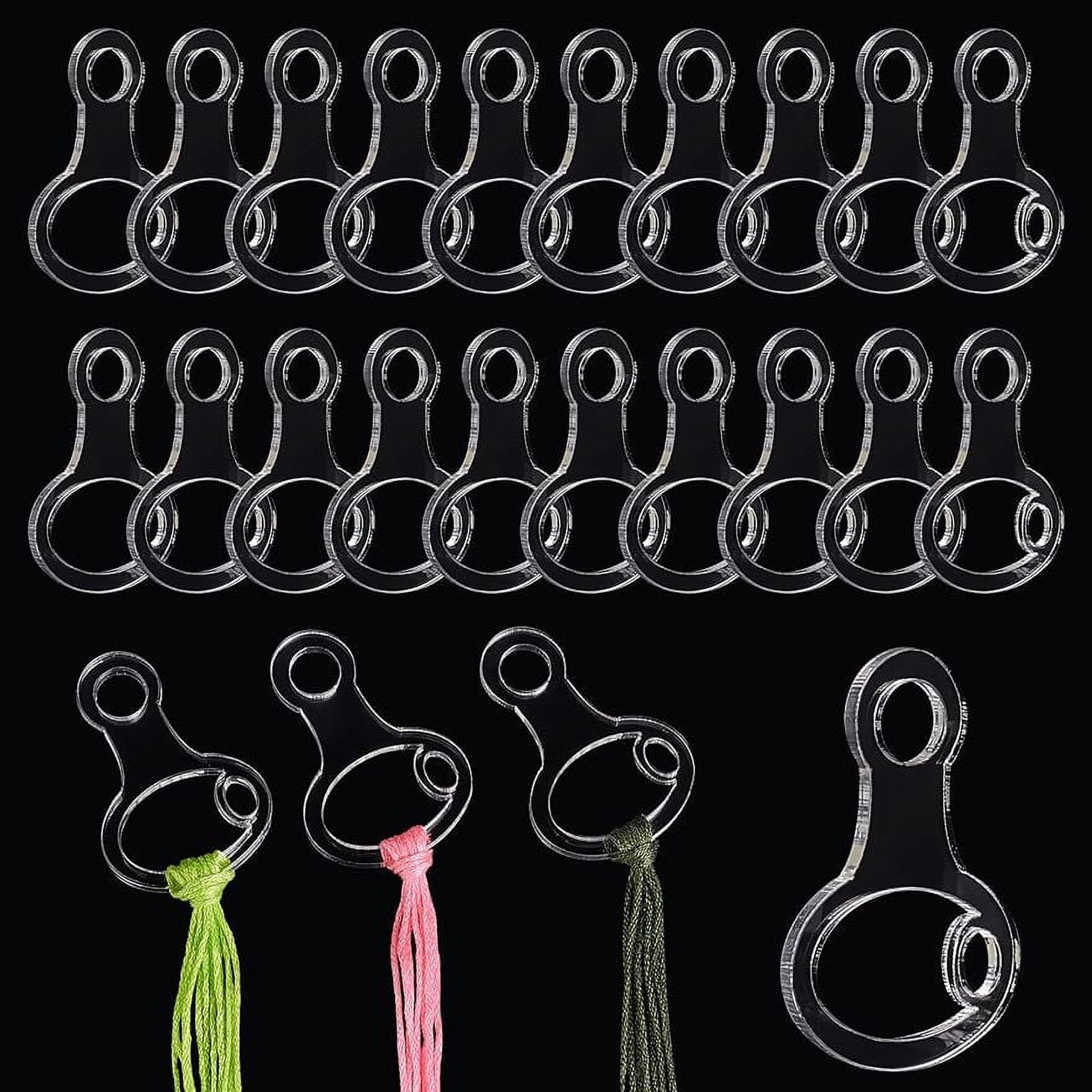 30pcs Clear Acrylic Thread Drops Embroidery Floss Drop Floss Bobbins ...