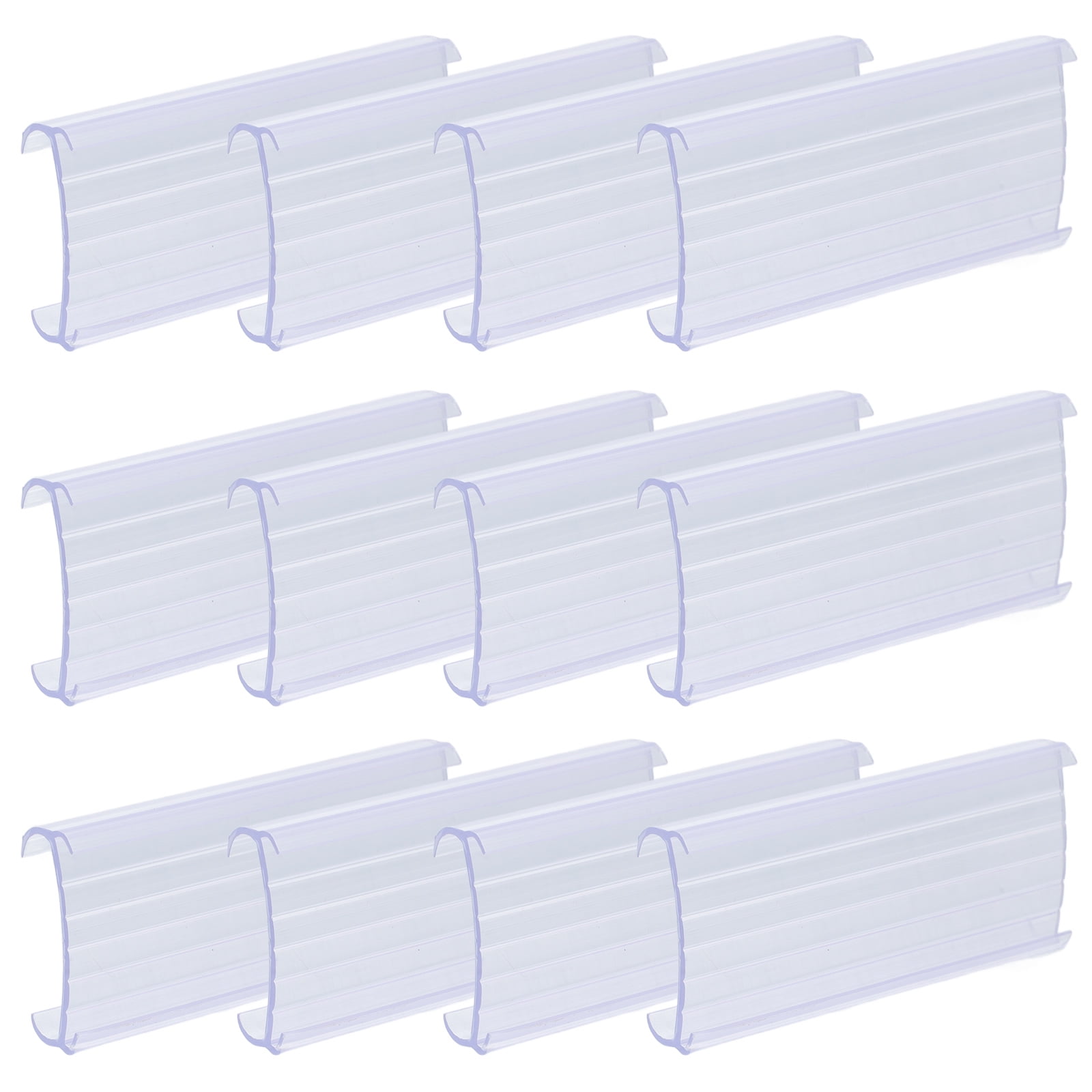 30pcs Clear Plastic Label Holder For Wire Shelving Clip On Plastic ...