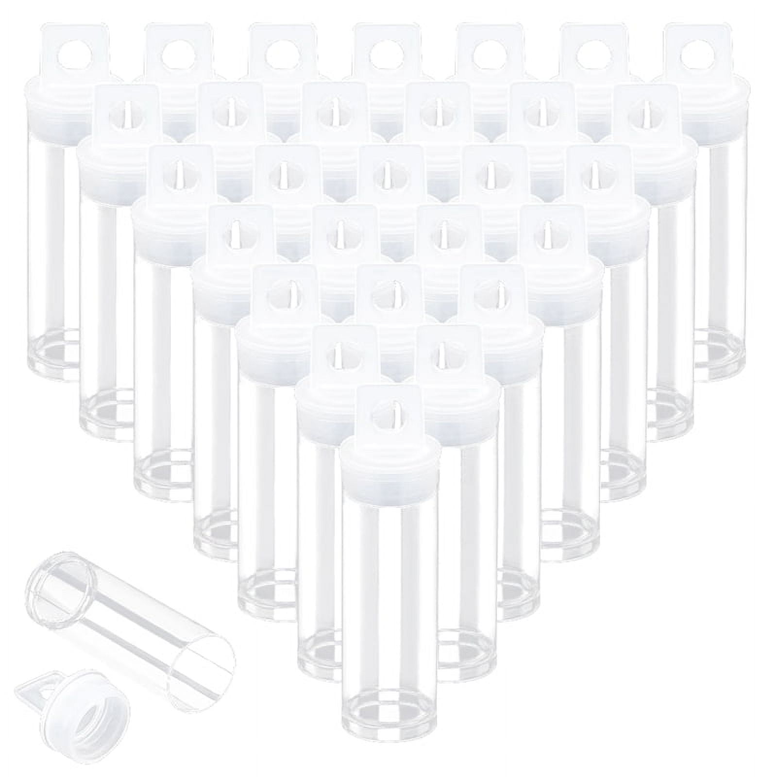 30pcs Clear Tube Bead Containers, Plastic Storage Tubes with Caps ...