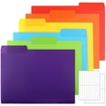 30pcs Colored File Folders, 9'' x 11.6'' Manilla Folders, Plastic File ...