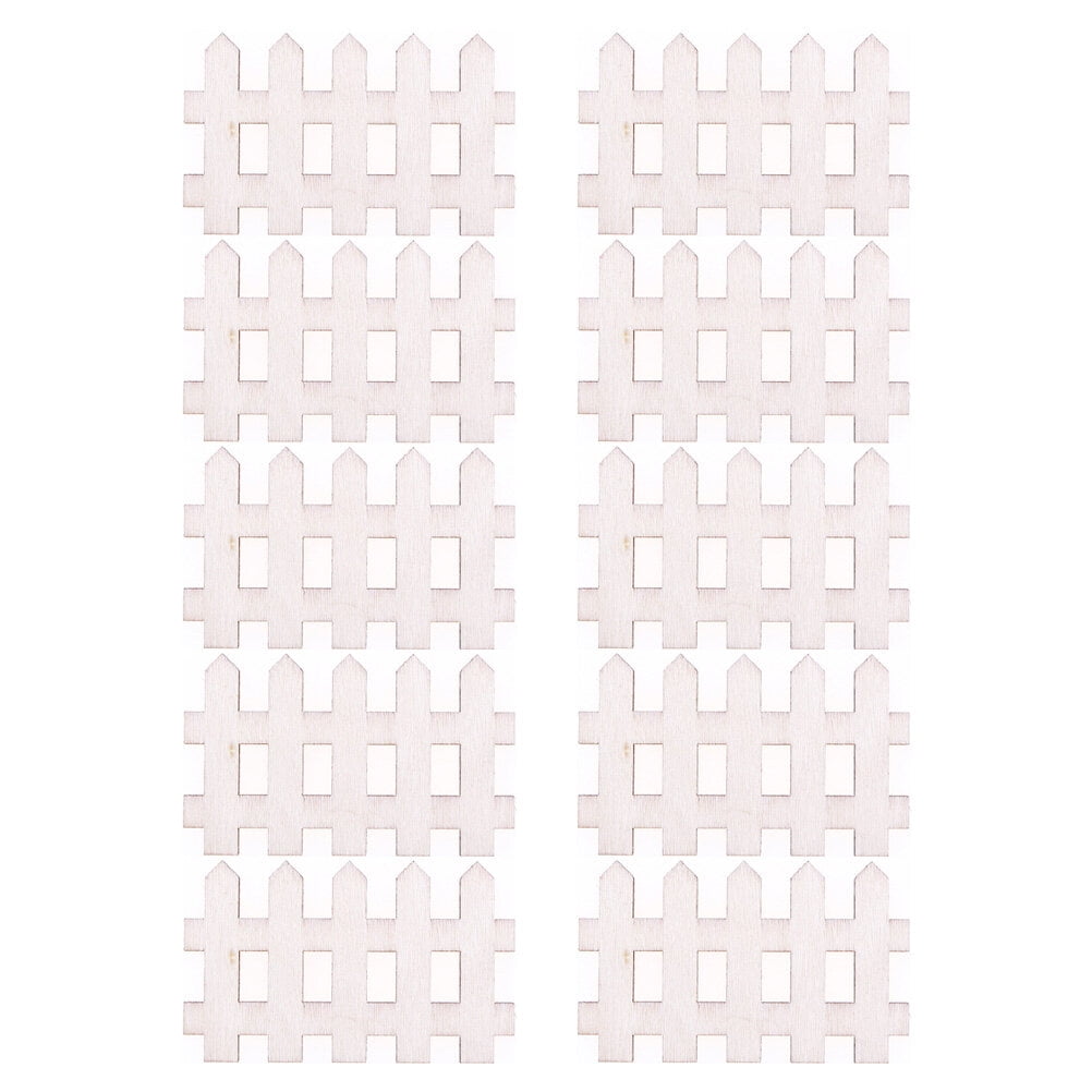 30pcs Decorative Miniature Small Wood Fencing Creative Miniature Fences ...