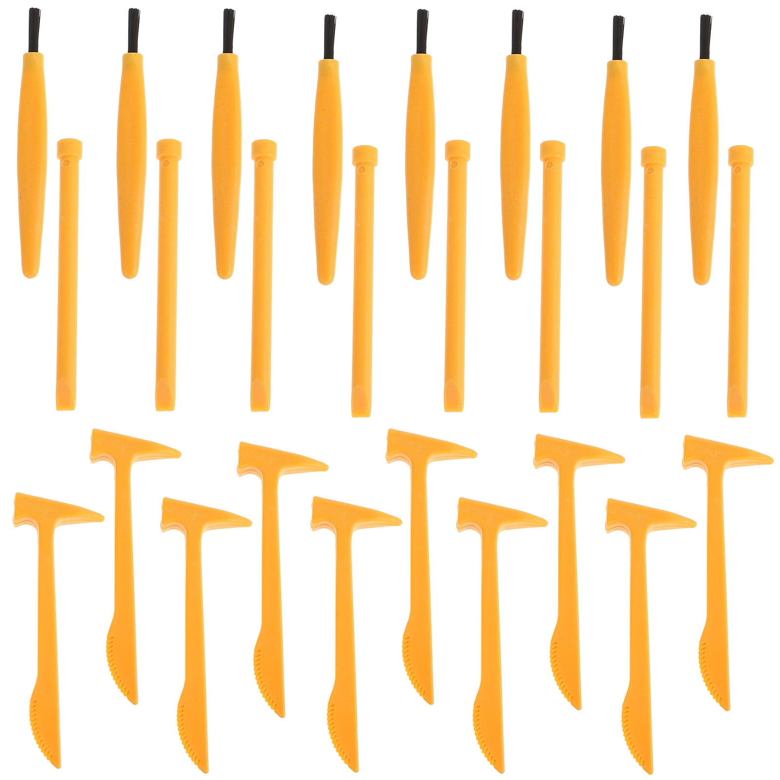 FONDOTIN Dinosaur Dig Tools Comprehensive Kit Yellow Plastic for Home ...