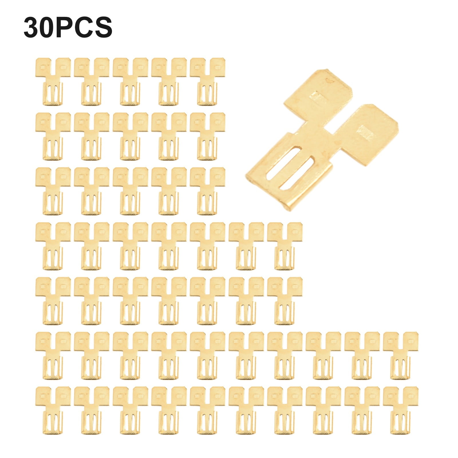 30pcs Double Back Shovel Shap Connector Quick Disconnect Electrical 2 ...