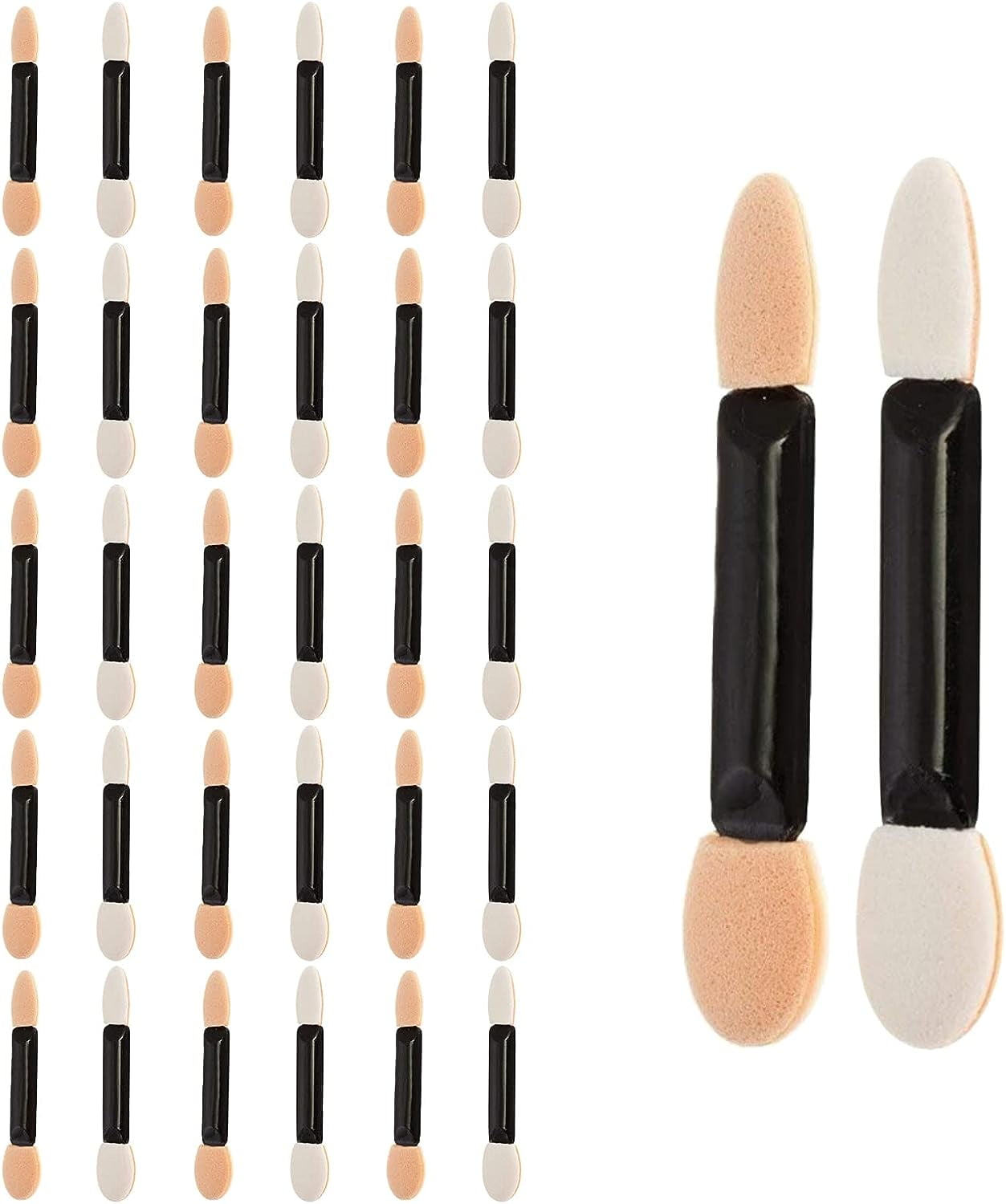 30pcs Eyeshadow Applicator,Eyeshadow Brush Sponge Applicator,Dual Sided ...