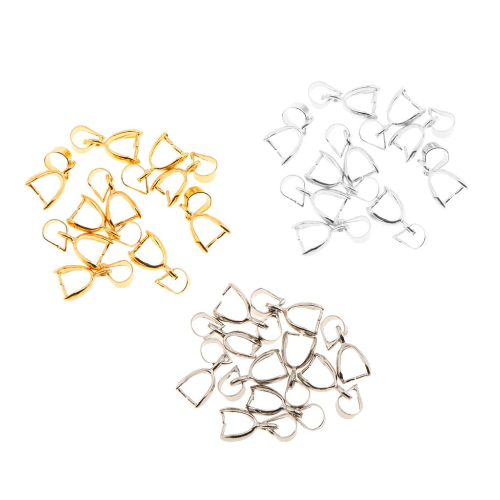 30pcs Findings Bail Connector Bale Pinch Clasp Pendant, - Walmart.com