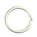 30pcs Flat Key Rings Key Chain Metal Split Ring (Round 3/4 inch ...
