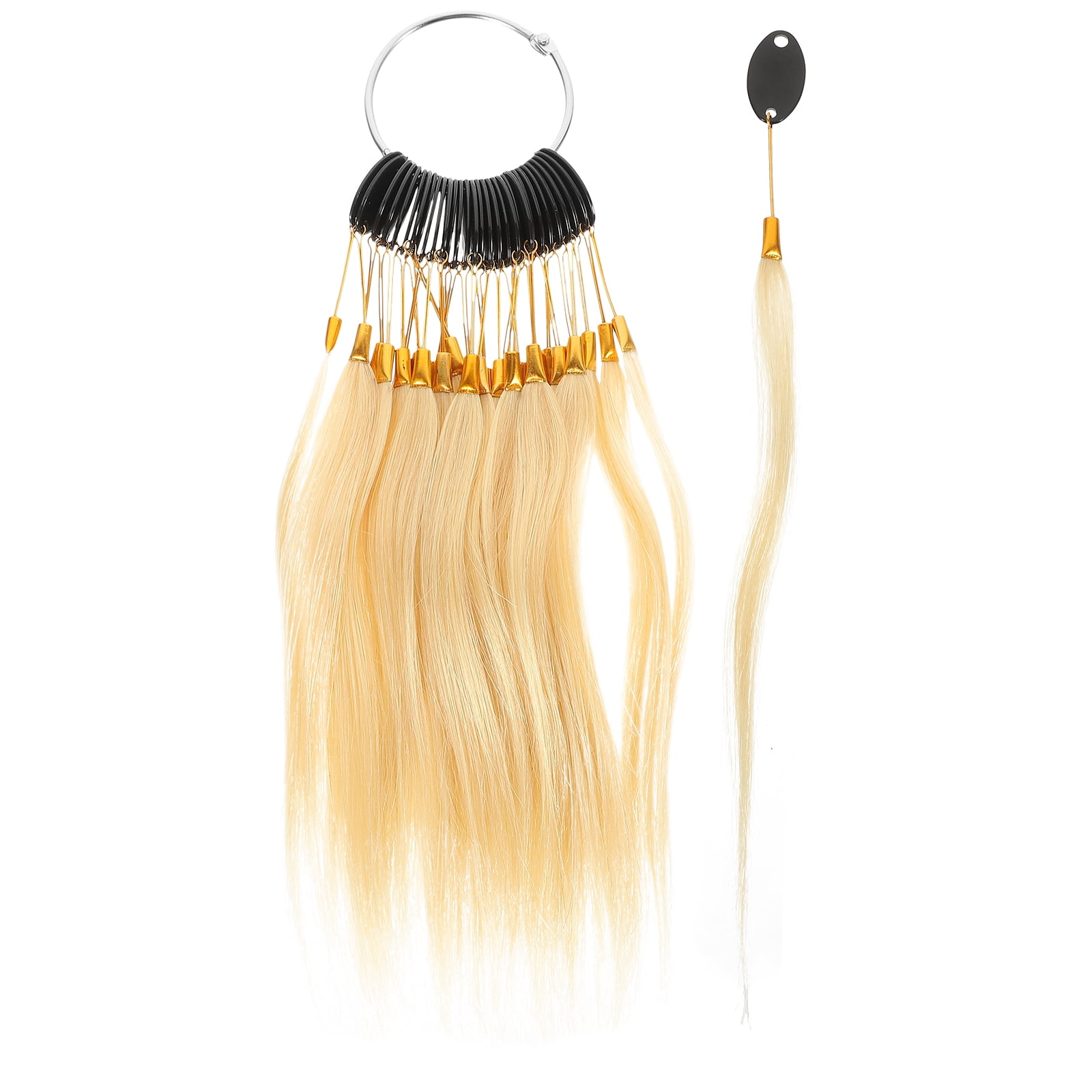 30pcs Hair Color Rings Samples Human Hair Testing Hair Color Samples