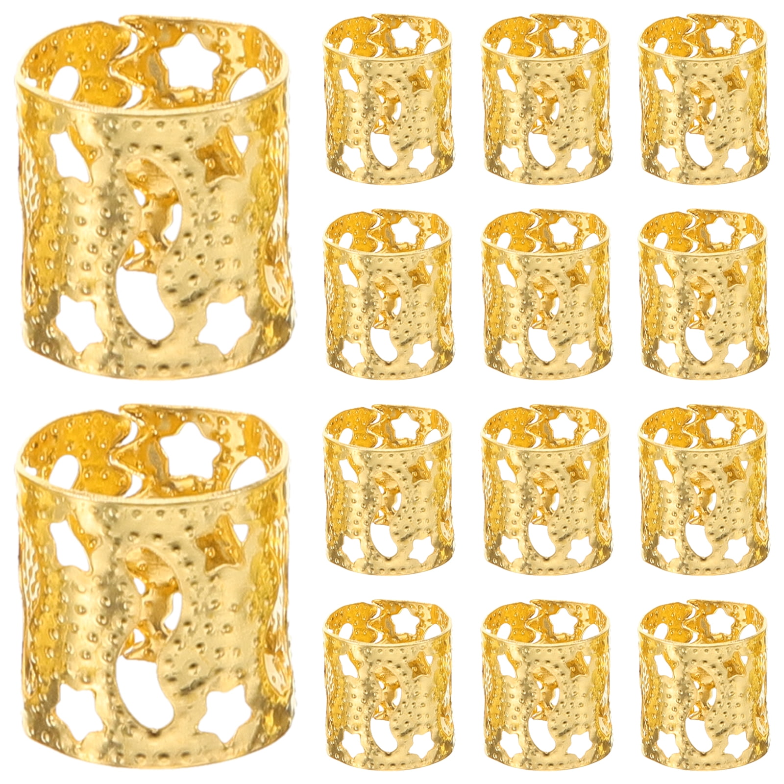 Hair Jewelry Cuffs with Zinc Alloy Material Golden Color for Decoration ...