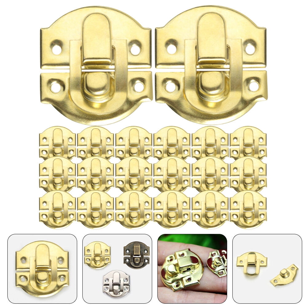 OULII 30Pcs Durable Iron Box Hasps for Wooden Cabinets and Tool Boxes ...