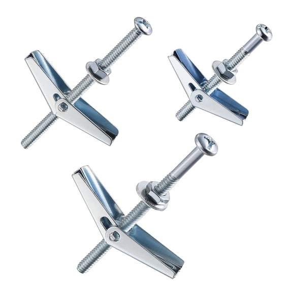 30pcs Heavy Duty Drywall Anchors and Screws Kit,1/8 10pcs 3/16 10pcs 1/ ...