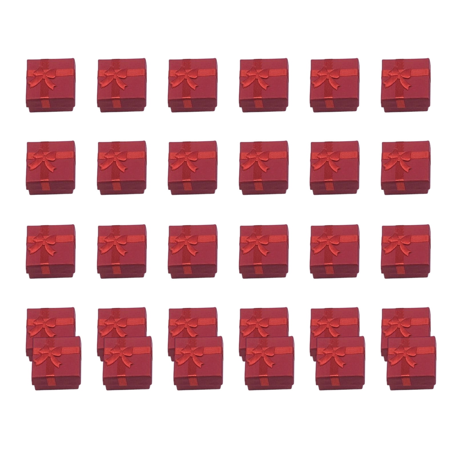 30pcs Jewelry Gifts Boxes Small Cardboard Box with Lid Bowknot Home ...