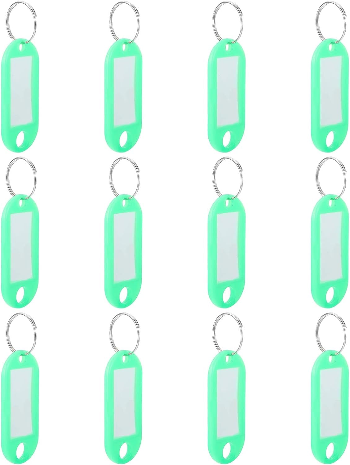 30pcs Key Tags with Ring Label Window ID Label Tags Key Ring Tags for ...