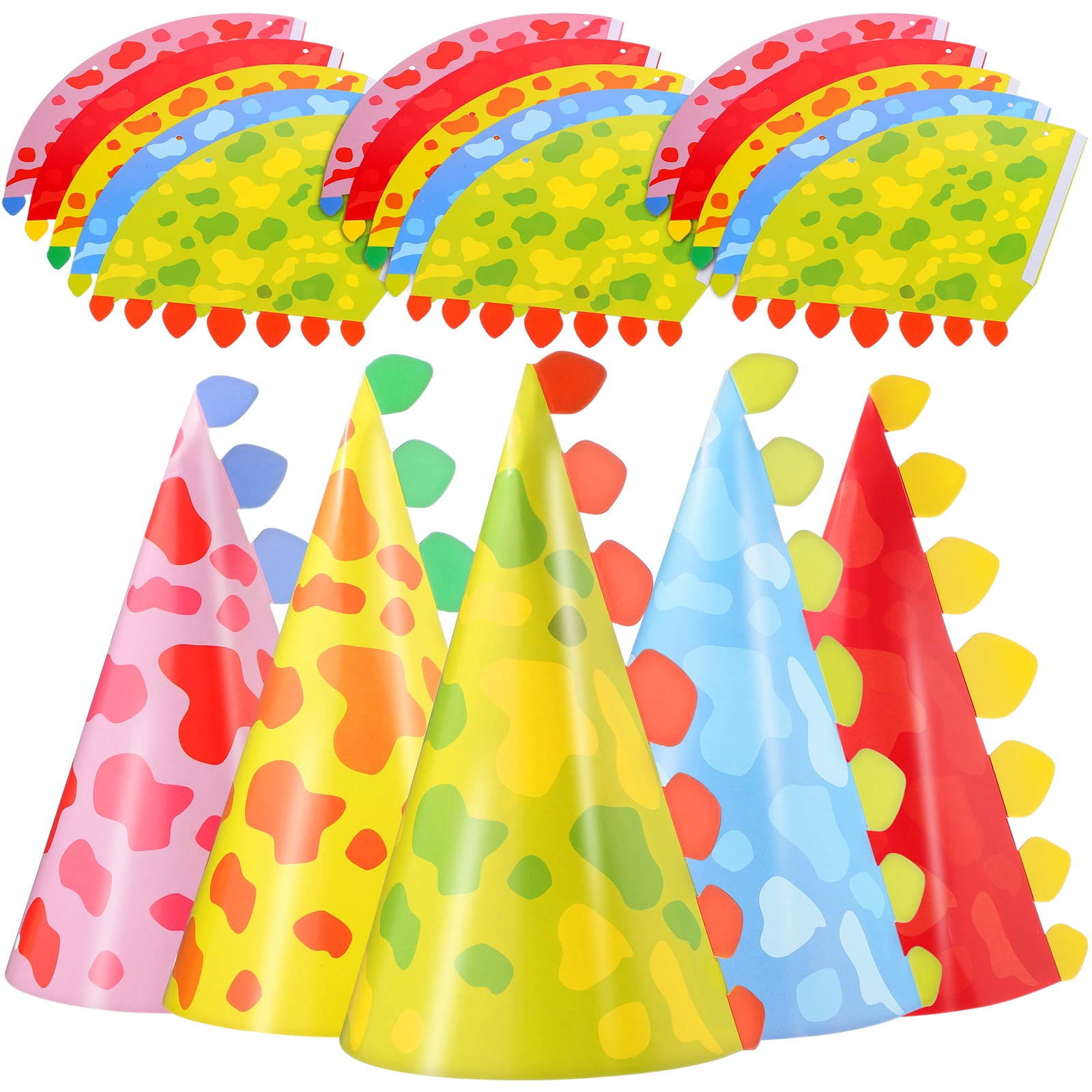 30pcs Kids Birthday Hats Dinosaur Theme Party Hat Props Birthday Party ...