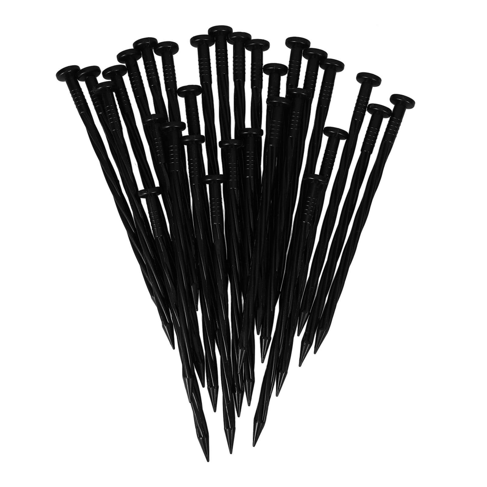 YSNOOWE Ground Stakes Black PP 30Pcs Holding Garden Pipes Landscaping ...