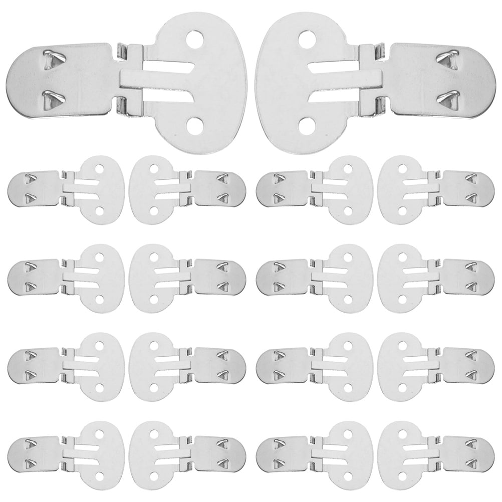 30pcs Large Stainless Steel Flat Shoe Clips for Crafting, Metal Shoe ...