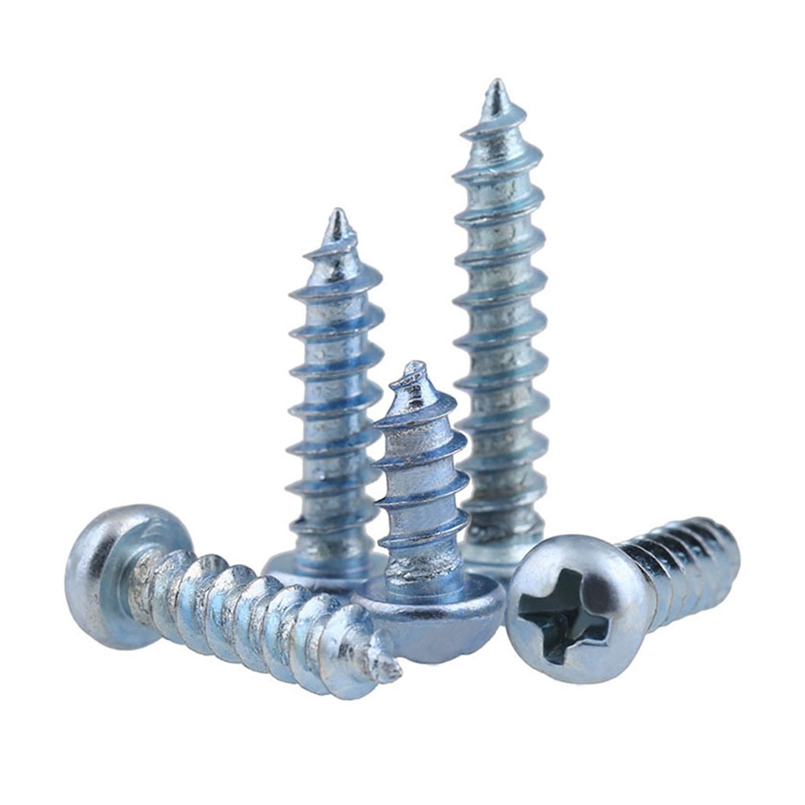 30pcs M4 M5 Pan Head Cross Groove Self Tapping Screw Round Head ...