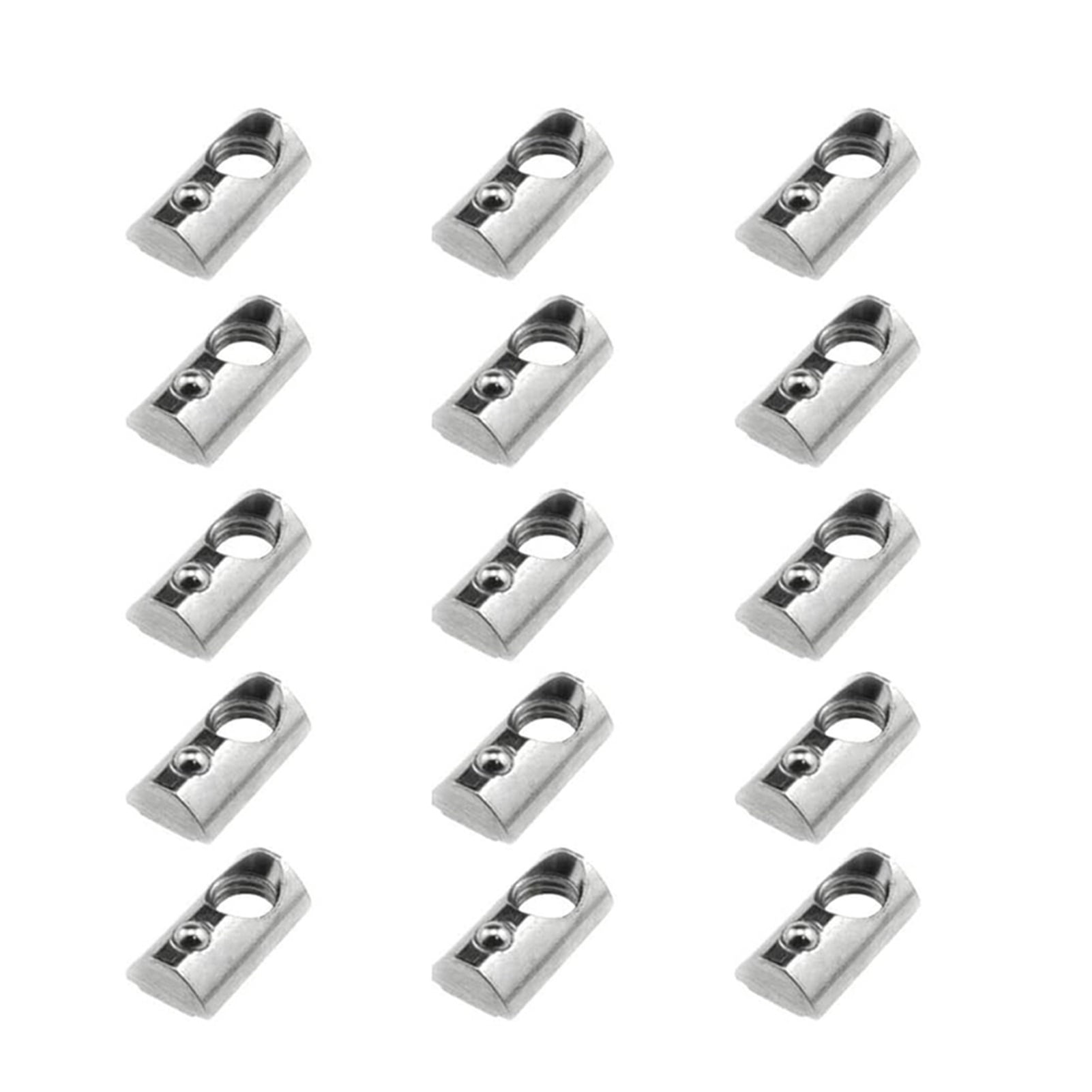 30pcs M8 T Slot Nuts Roll-In Spring Ball Loaded Elastic Nuts for 3030 ...