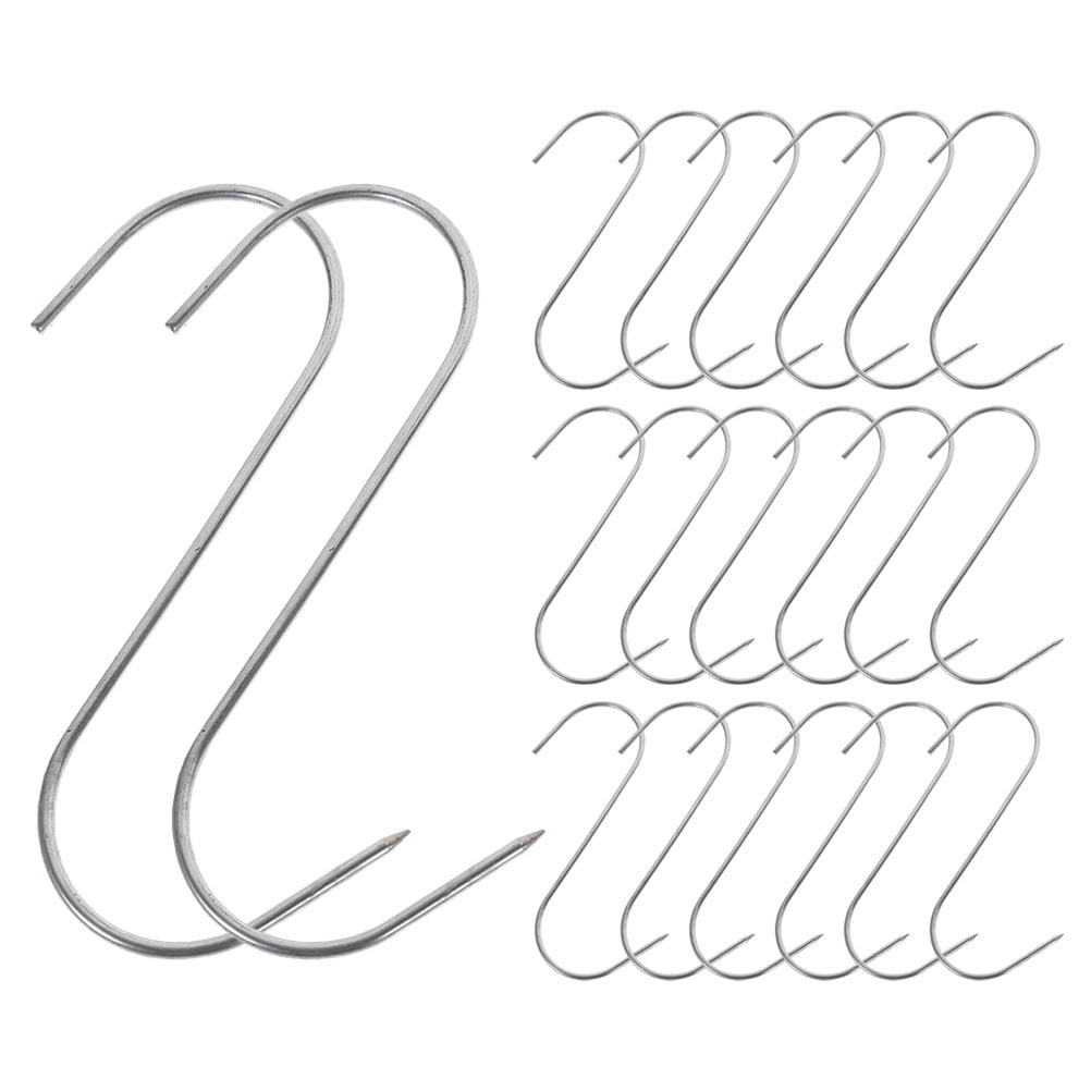 30pcs Meat Hooks Stainless Steel Cured Meat Hooks Meat Hanging Hook ...