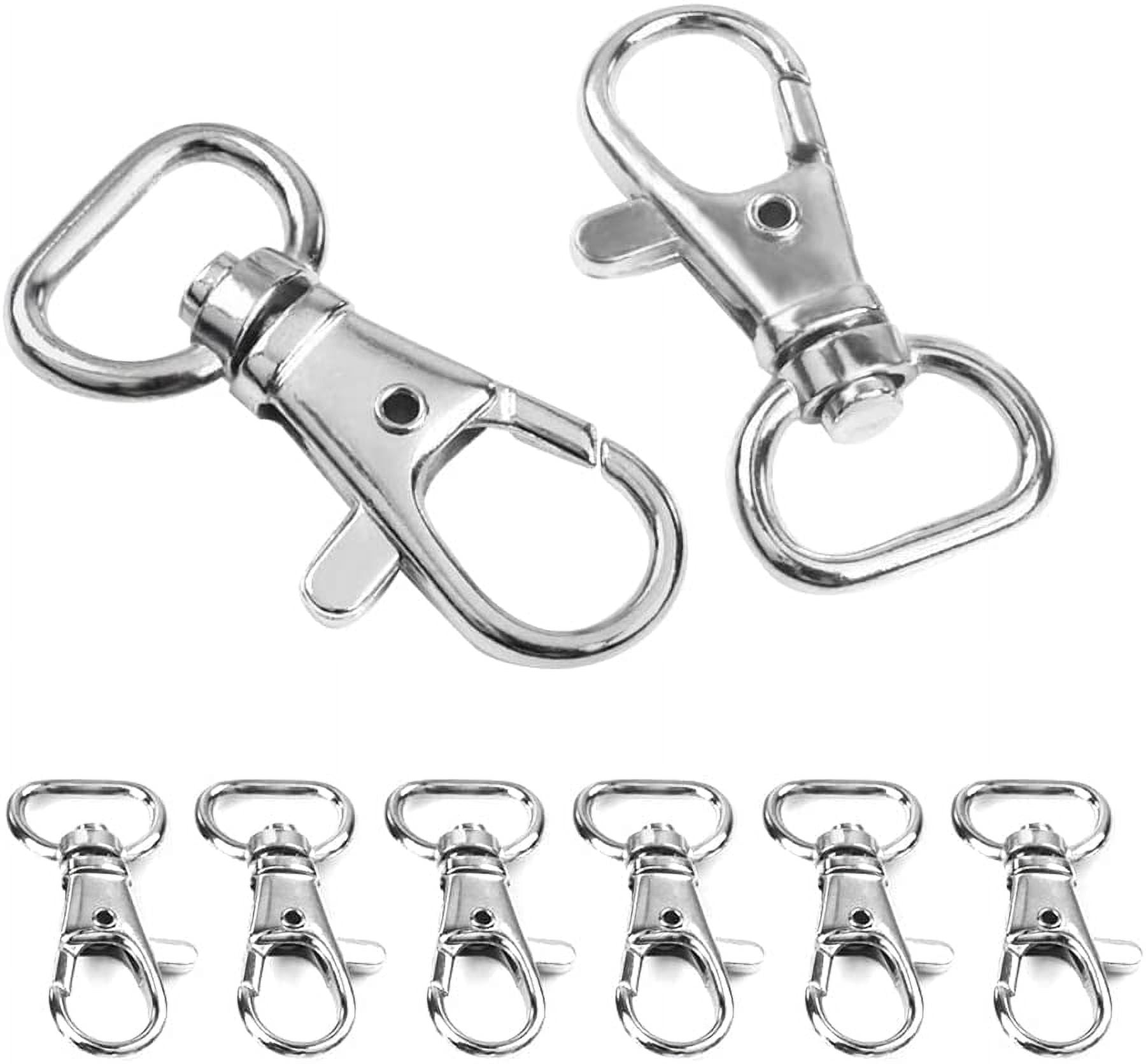 30pcs Metal Swivel Clasps Lanyard Snap Hook Lobster Claw Clasp Jewelry ...