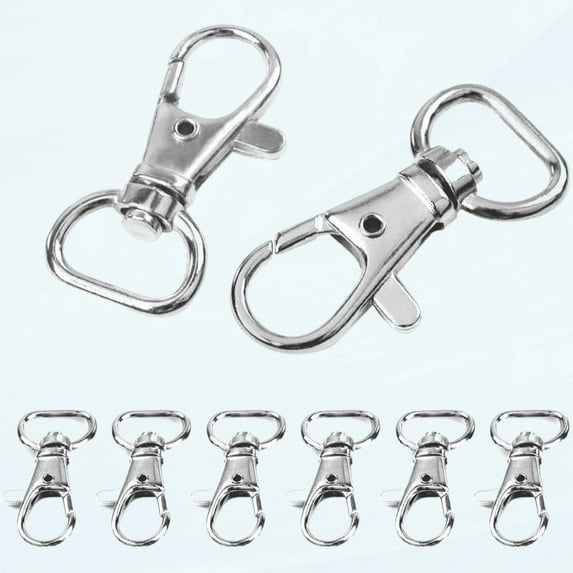30pcs Metal Swivel Clasps Lanyard Snap Hook Lobster Claw Clasp Jewelry ...
