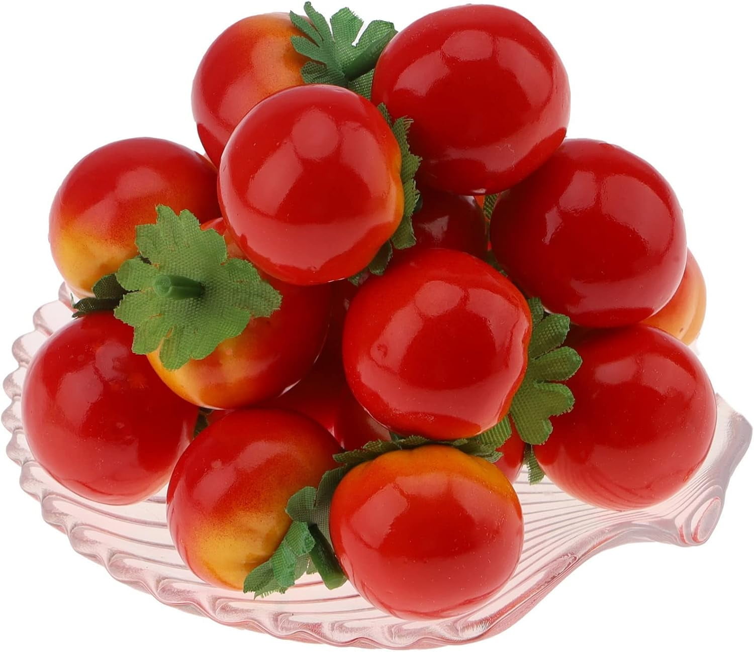 30pcs Mini Artificial Red Tomato Fake Realistic Small Faux Veggies ...