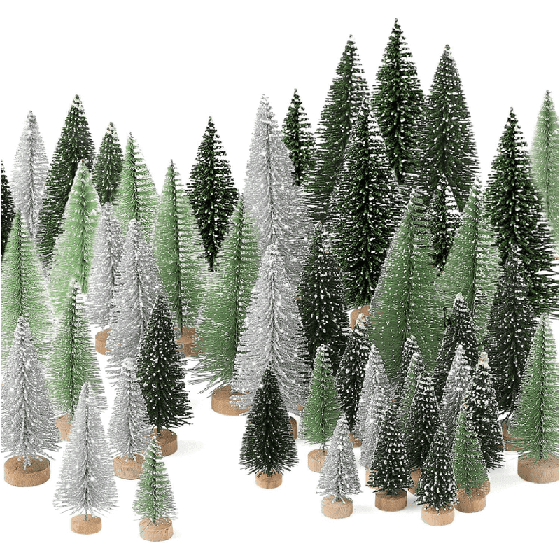 30pcs Mini Christmas Trees for Christmas Decorations,Artificial ...