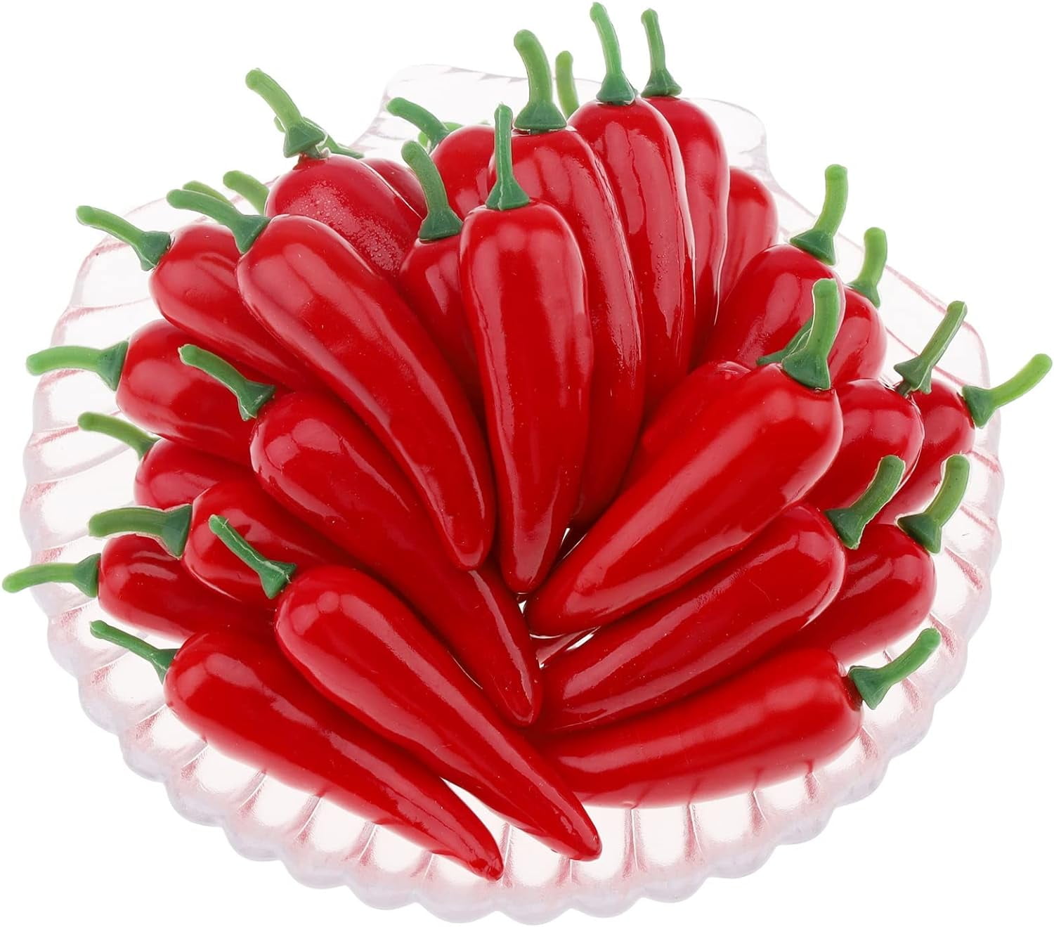 30pcs Mini Fake Red Chili Peppers Simulation Artificial Lifelike Red ...