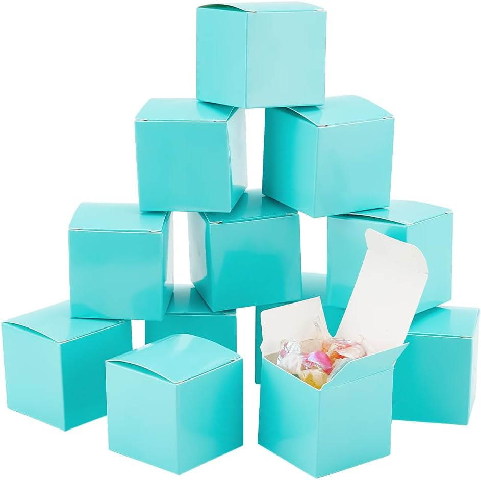 30pcs Mini Gift Boxes Blue Paper Boxes Corrugated Cardboard Boxes Small ...