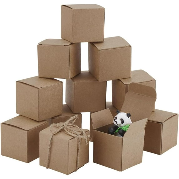 30pcs Mini Square Paper Box 1.6 inch Gift Box Foldable Candy Box Small ...