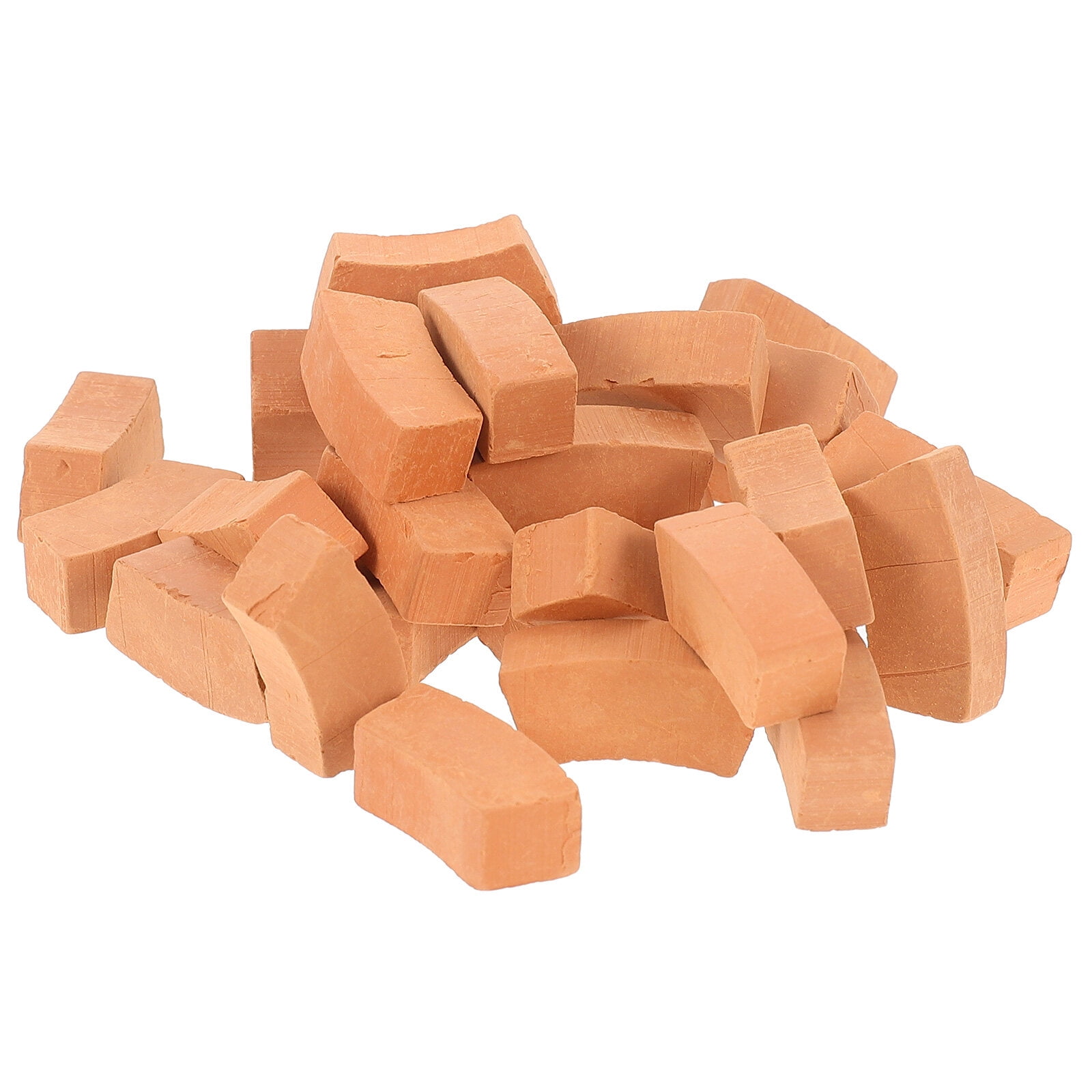 DIY Miniature Brick Models for Decoration Red Pottery Clay Bricks 30pcs ...