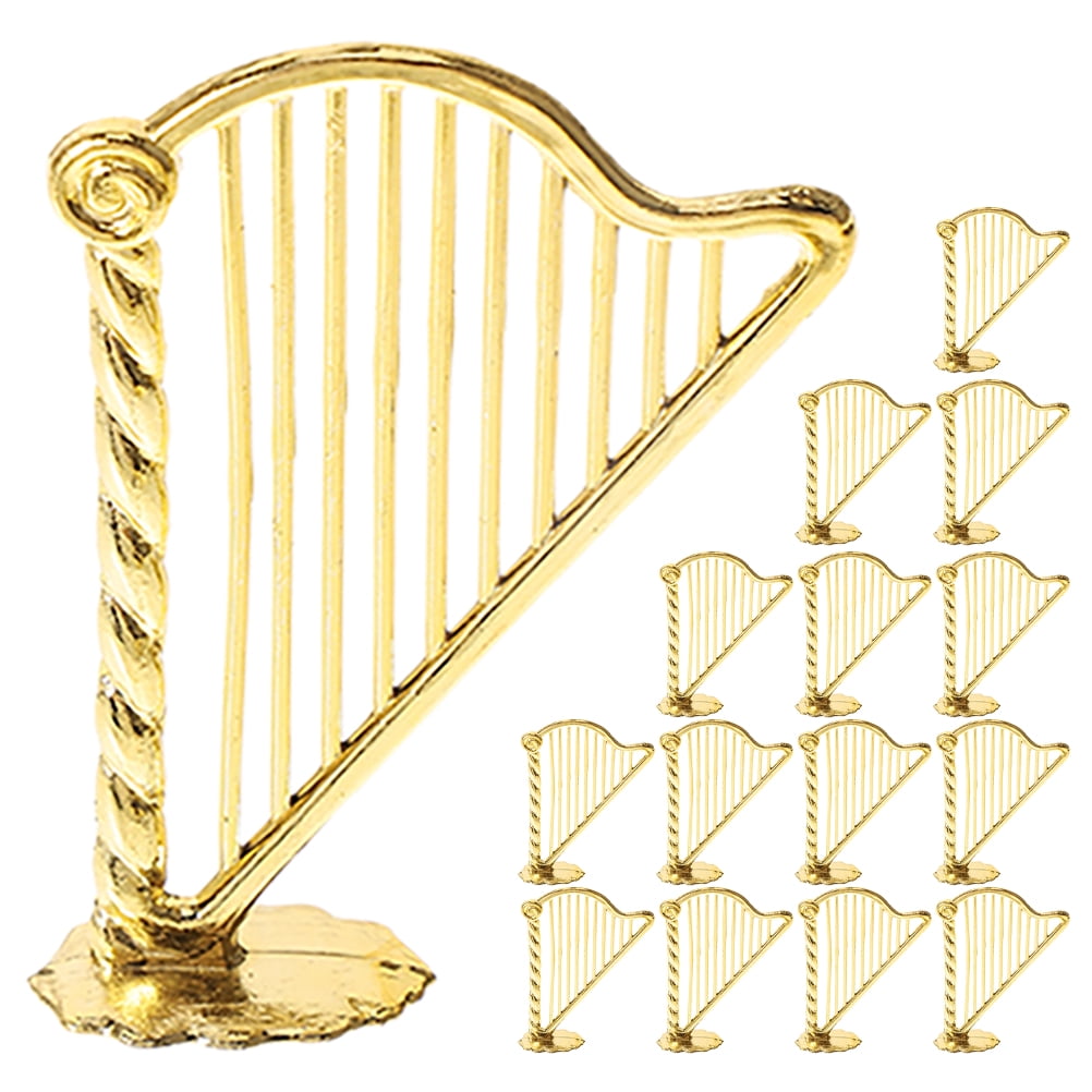 30pcs Miniature Harp Instrument Model Mini Harp Ornament Small Harp ...
