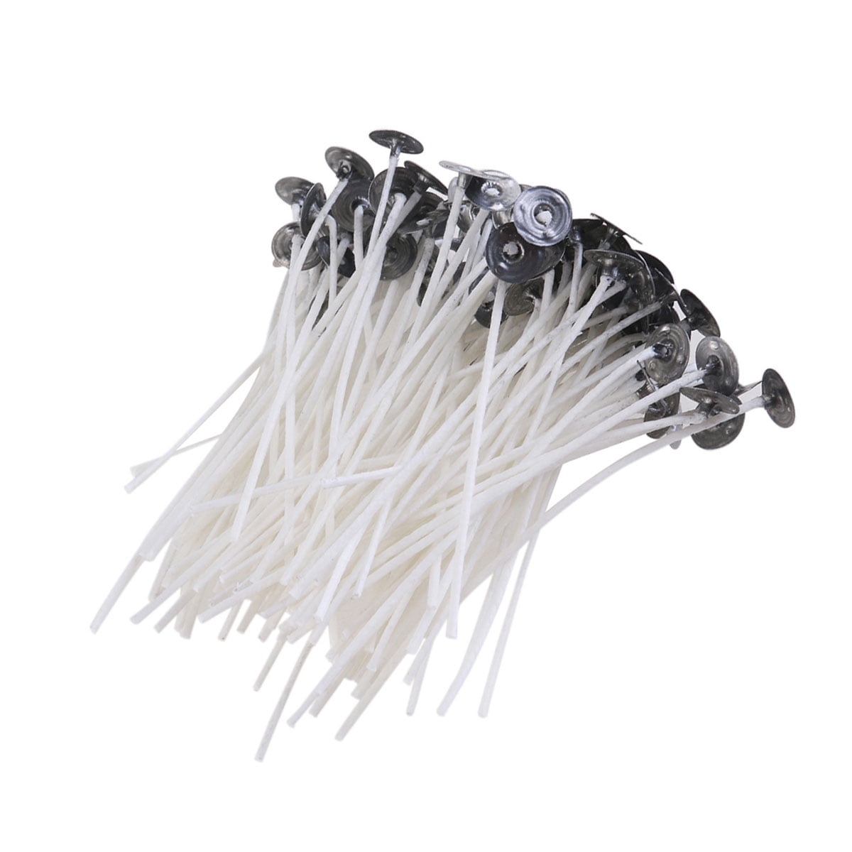 30pcs Natural Candle Wick Low Smoke Pre-Waxed & Natural Cotton Core For ...
