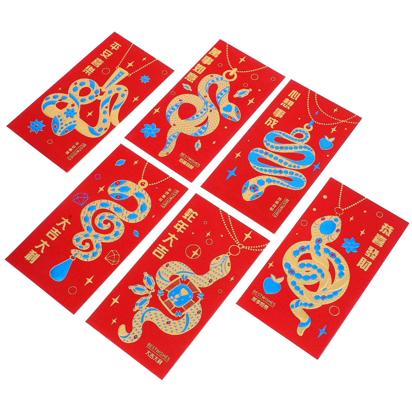 30pcs New Year Red Envelope Year of the Snake Red Packet Money ...