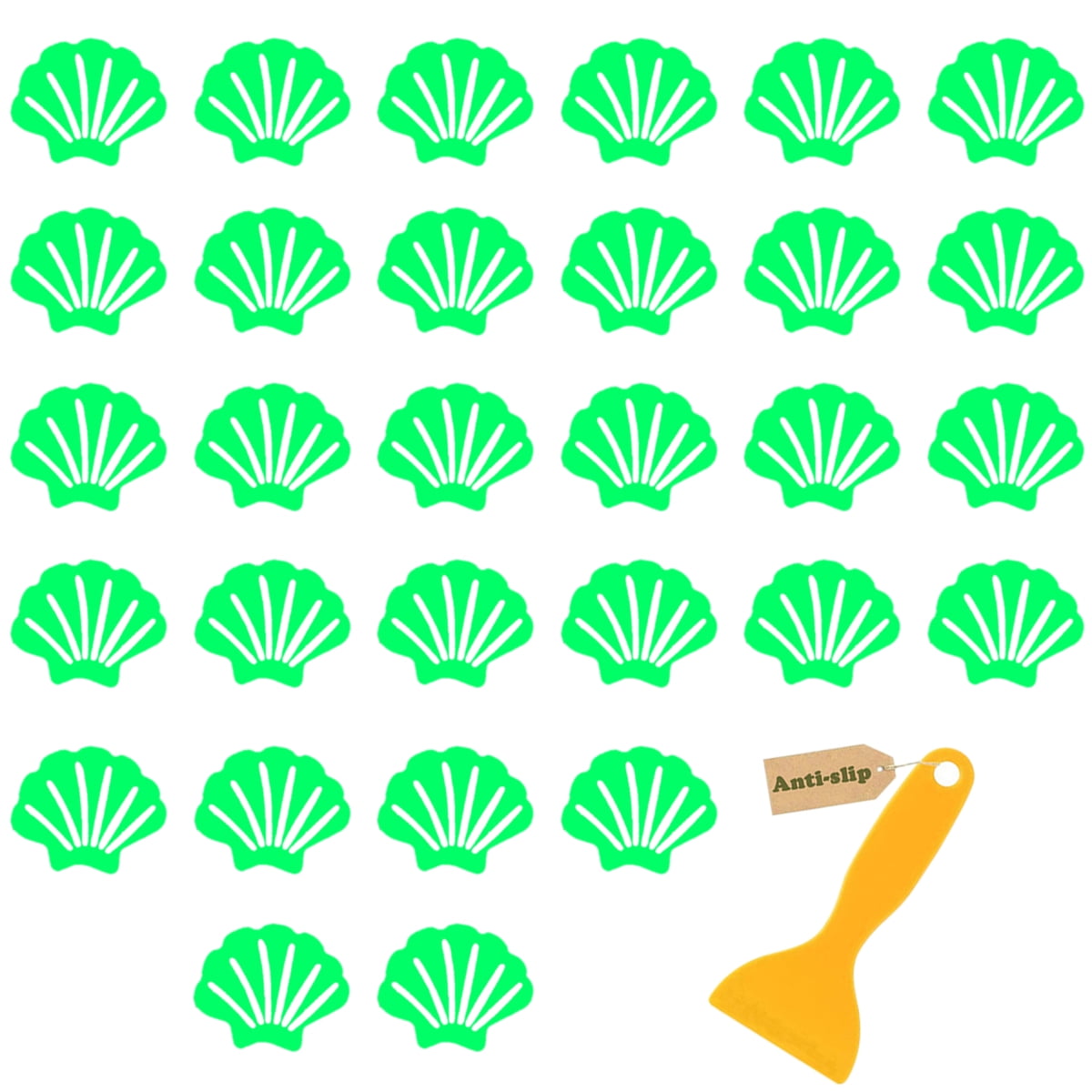 30pcs Non-Slip Bathtub Stickers, Shell Safety Bathroom Tubs Showers ...