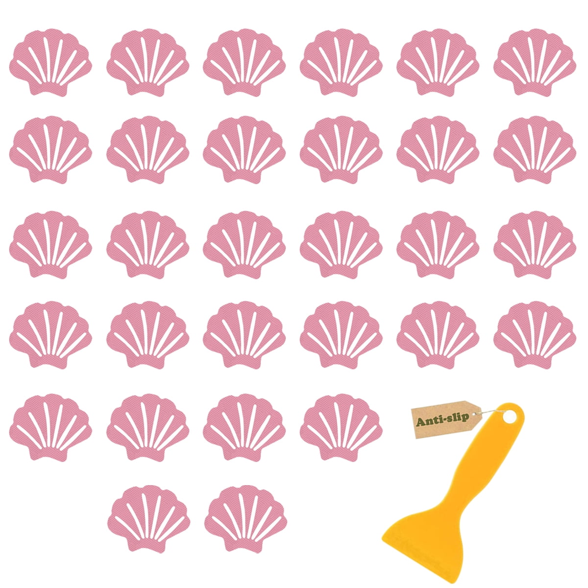 30pcs Non-Slip Bathtub Stickers, Shell Safety Bathroom Tubs Showers ...